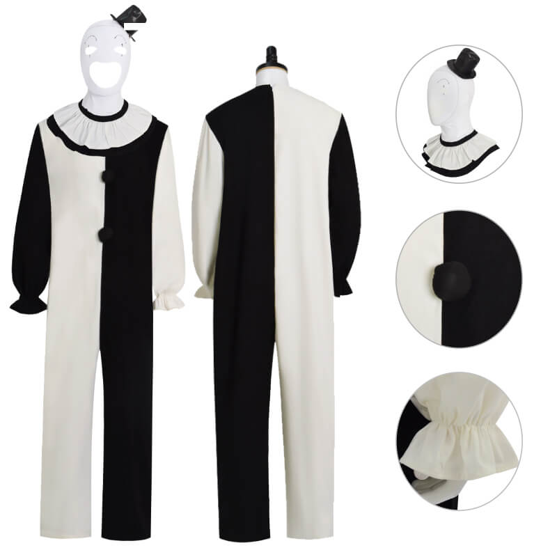 Terrifier 2 Art the Clown Halloween Costume Jumpsuit Halloween Cosplay ...