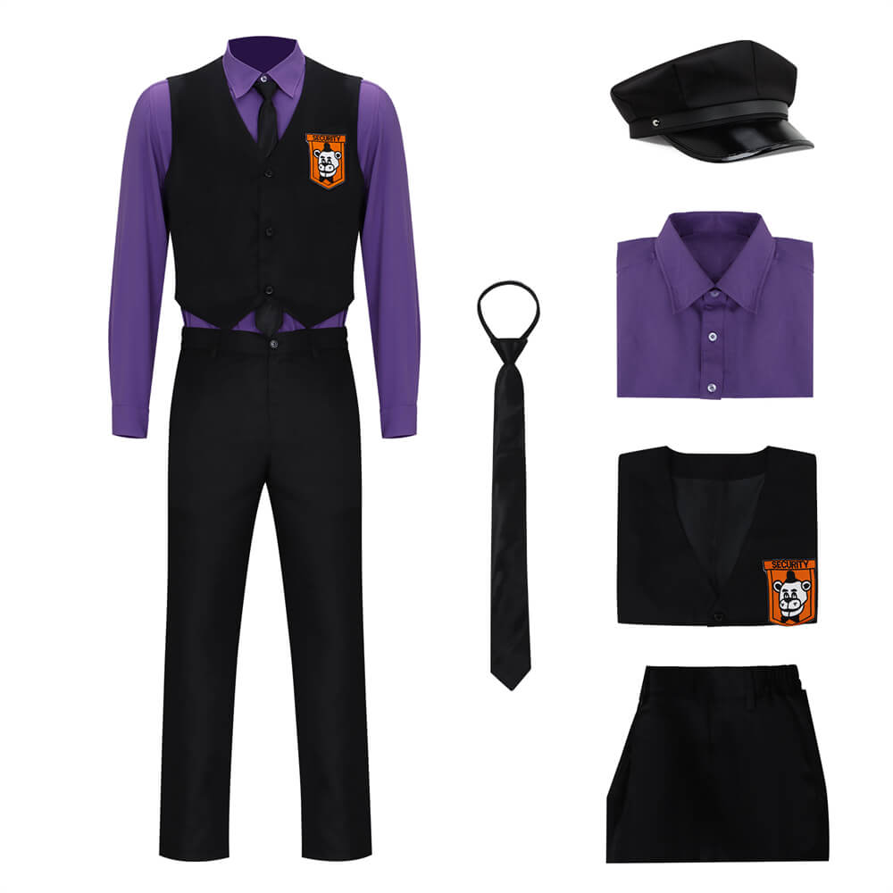 FNAF Movie William Afton Purple Guy Cosplay Costume